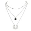 Collier multirang argent - Mimy bijoux fantaisie